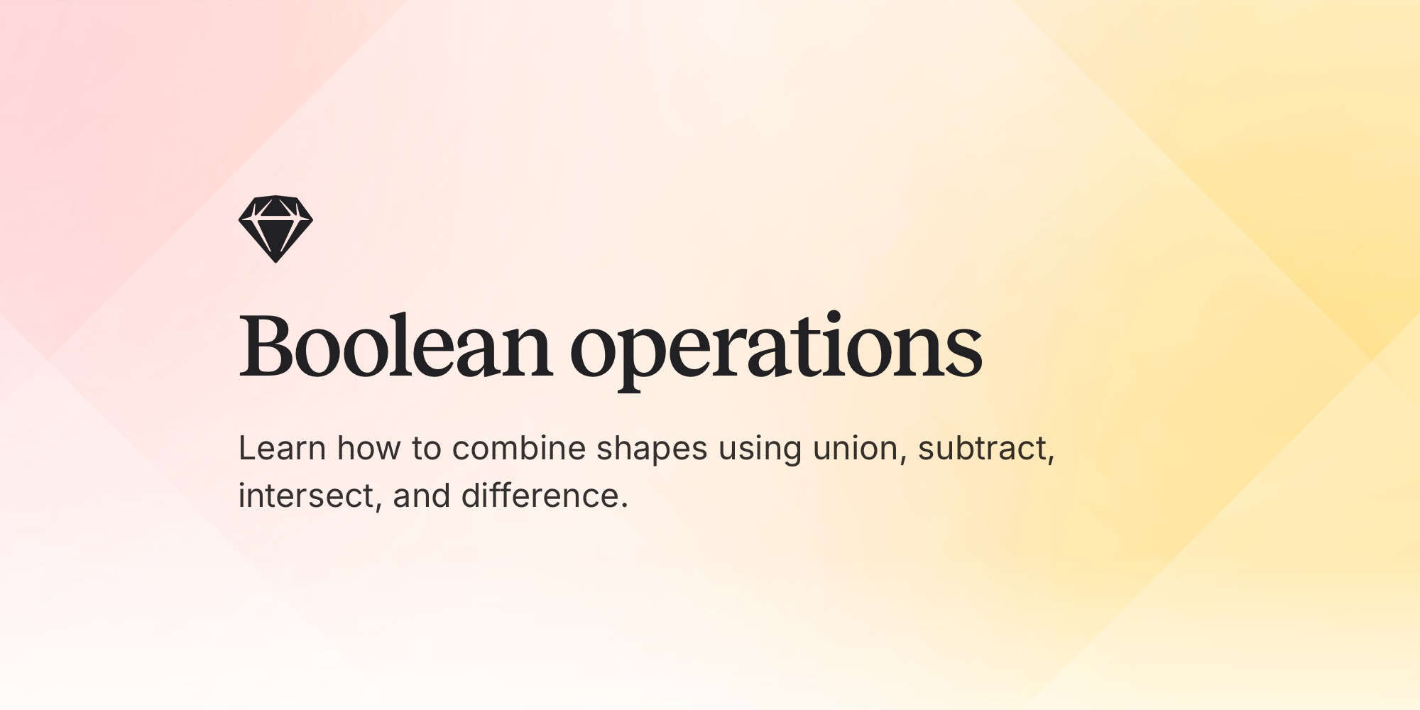 Boolean operations · Sketch