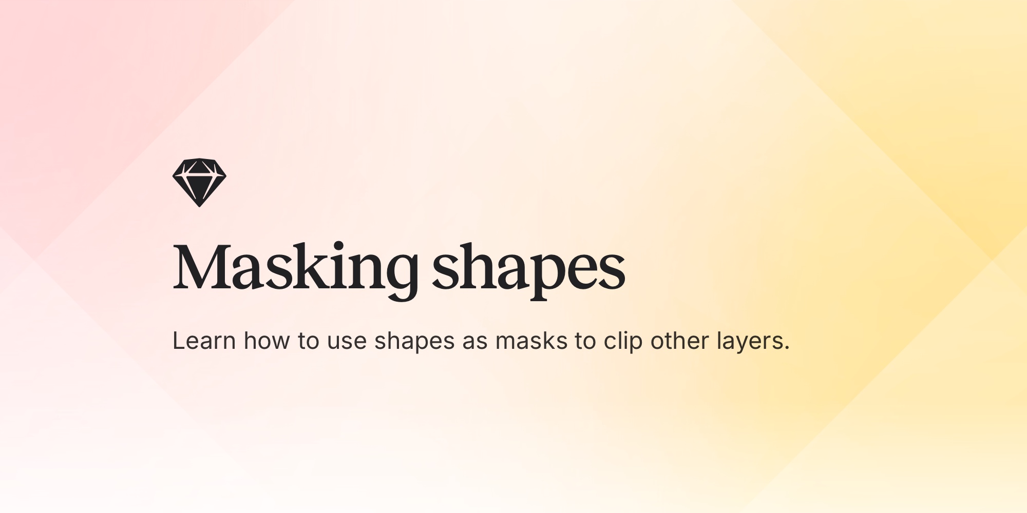 Masking shapes · Sketch