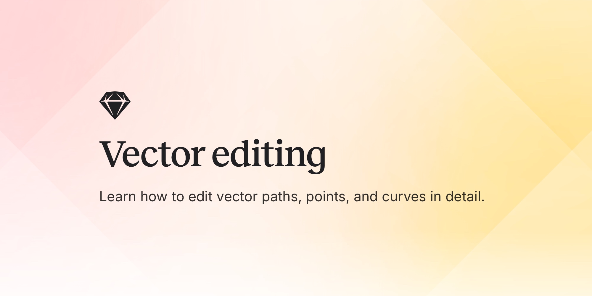 Vector editing · Sketch