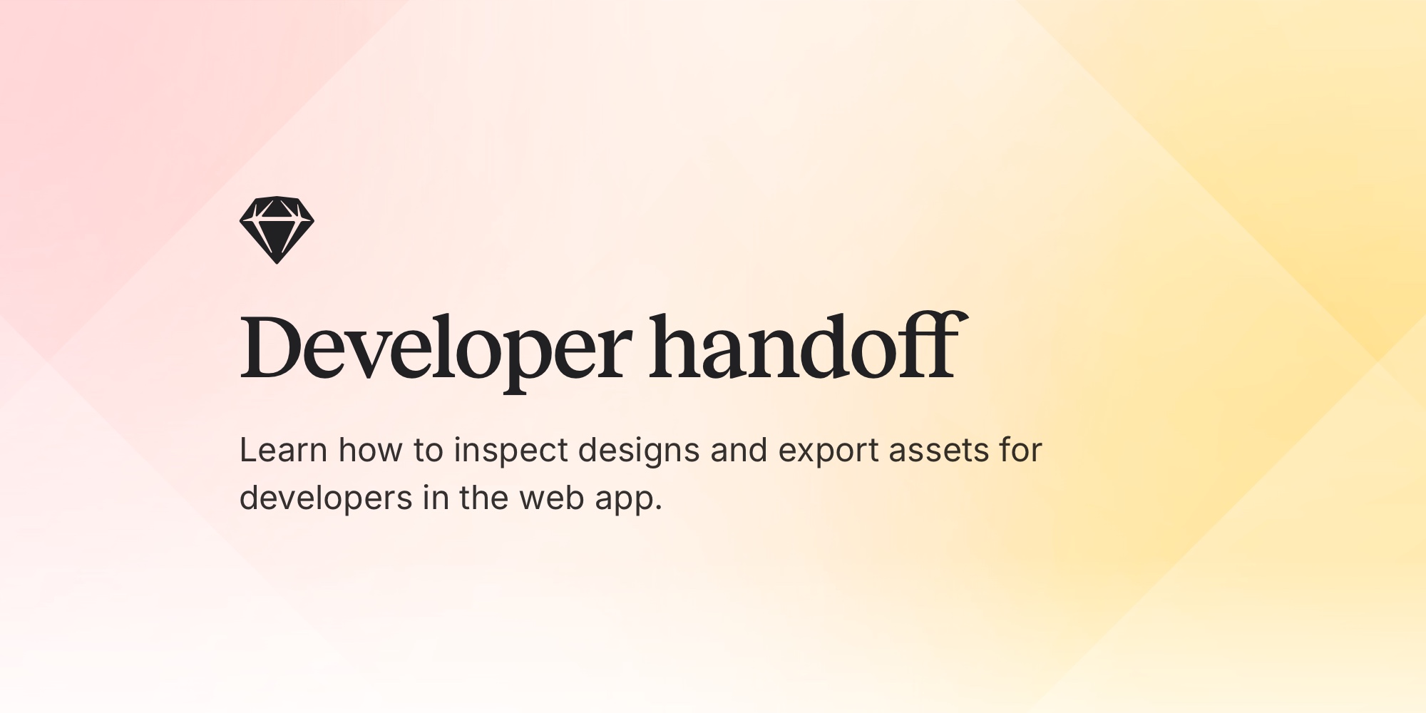 Developer handoff · Sketch