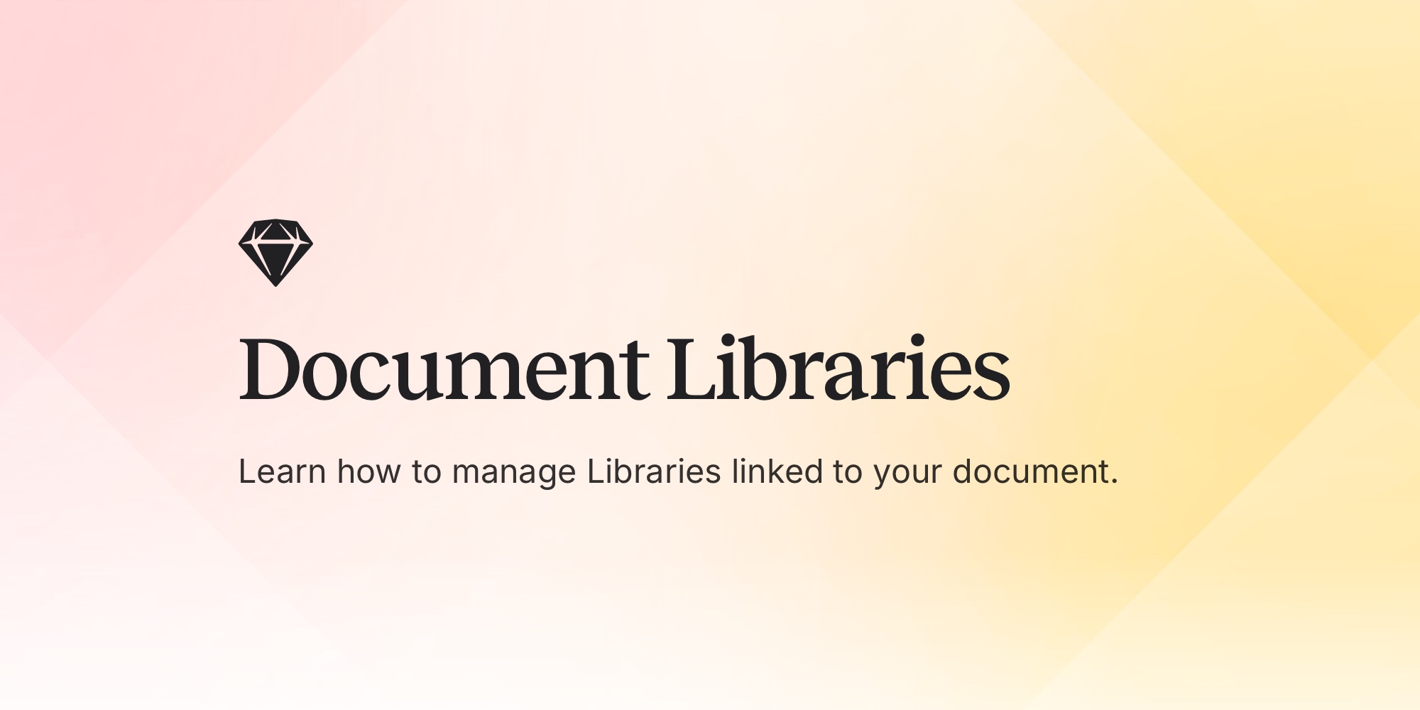 Document Libraries · Sketch