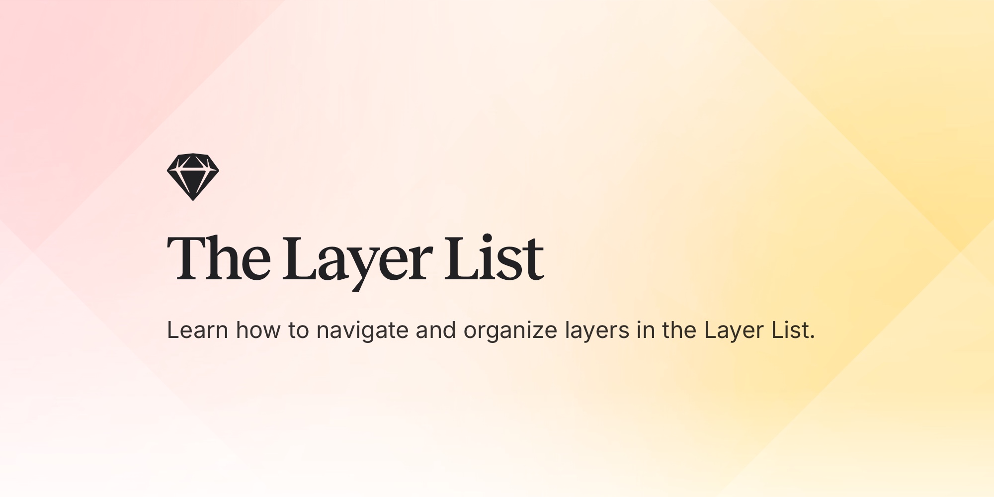 The Layer List · Sketch