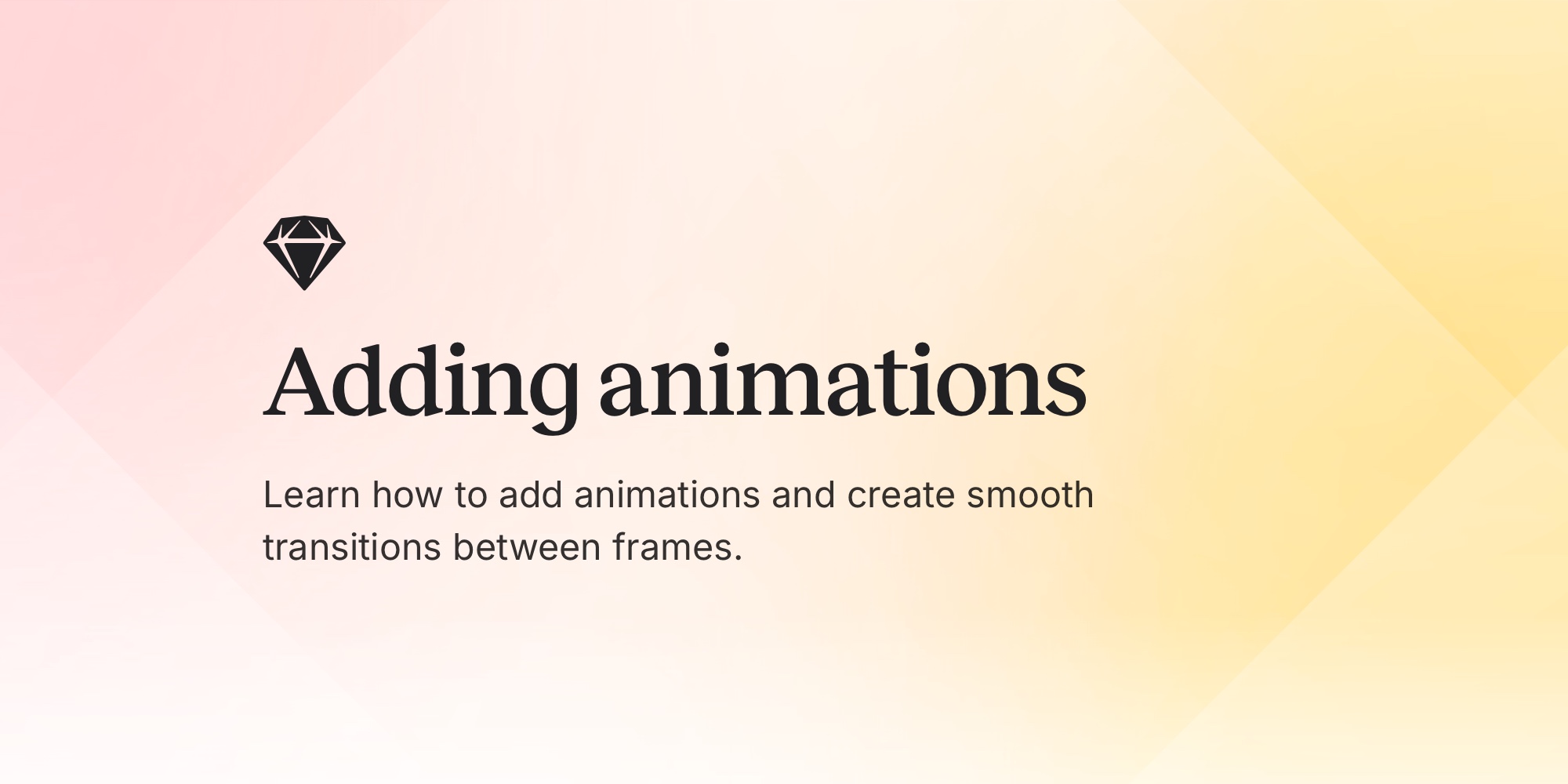 Adding animations · Sketch