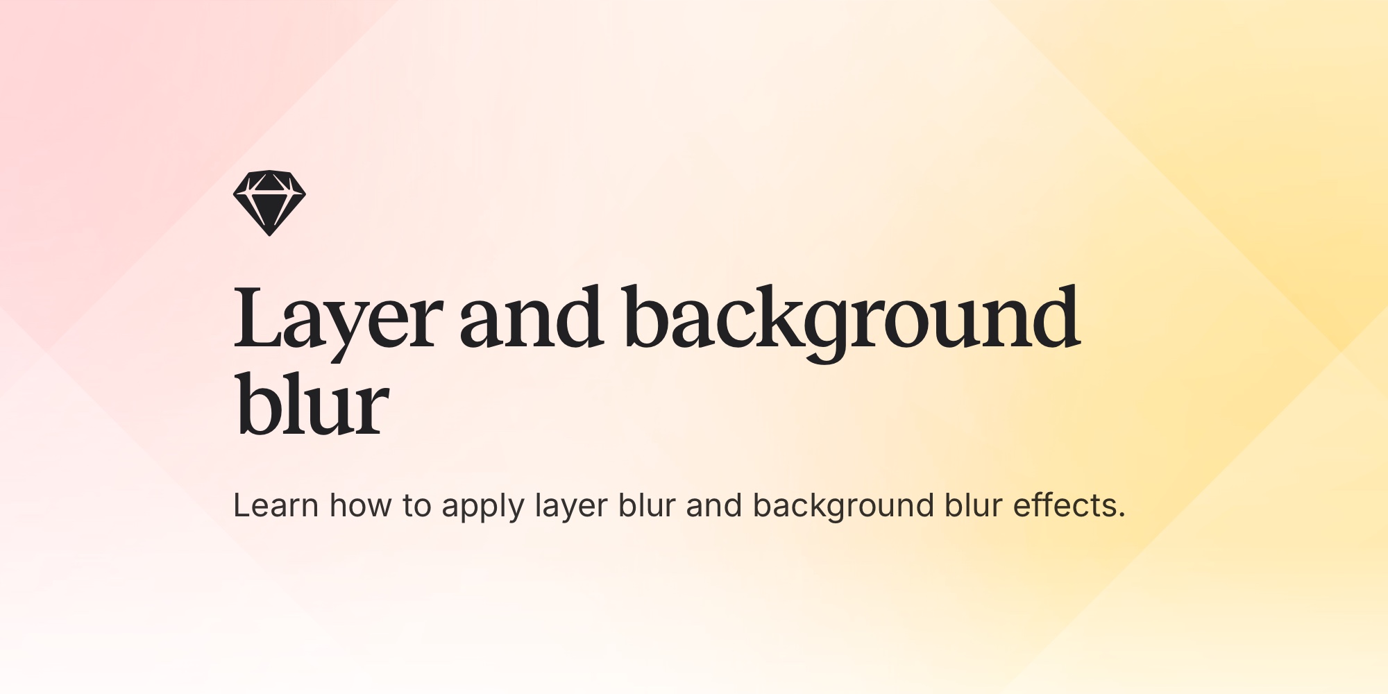 Layer and Background Blur · Sketch